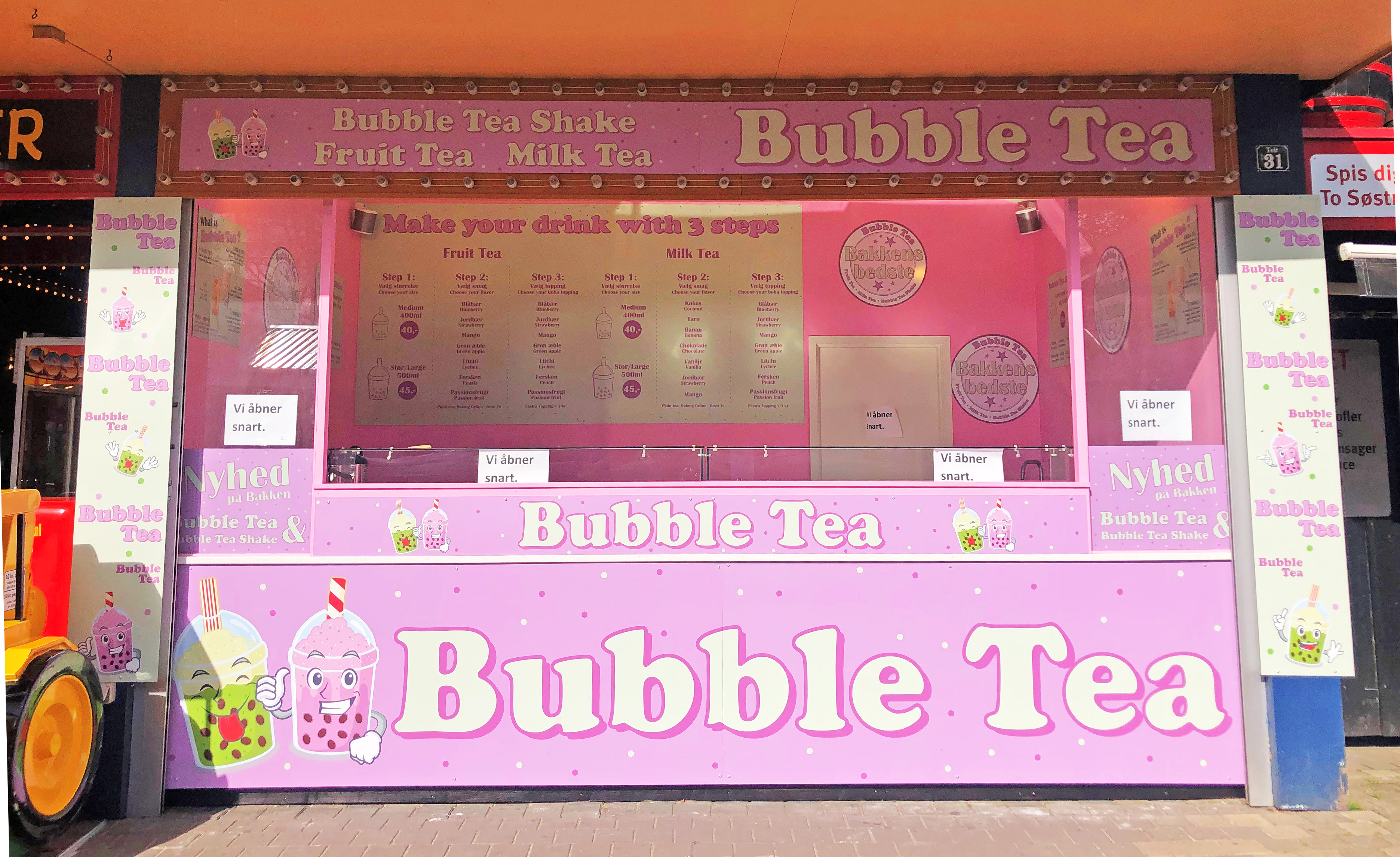 Caféer, is og fastfood på Bakken